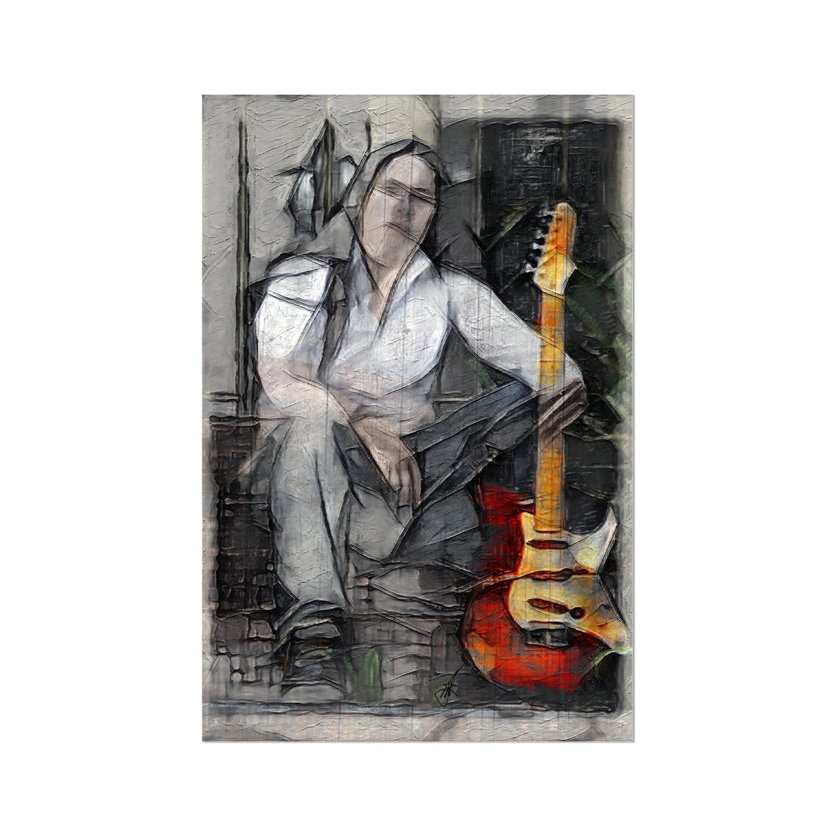 "Maestro" Fine Art Print (Custom Person Artwork Example)